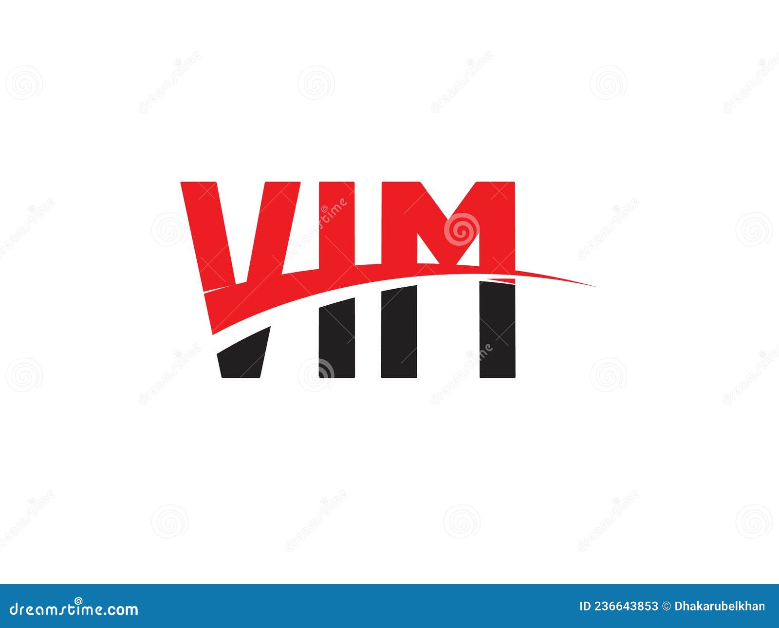 VIM Letter Initial Logo Design Vector Illustration Stock Vector ...