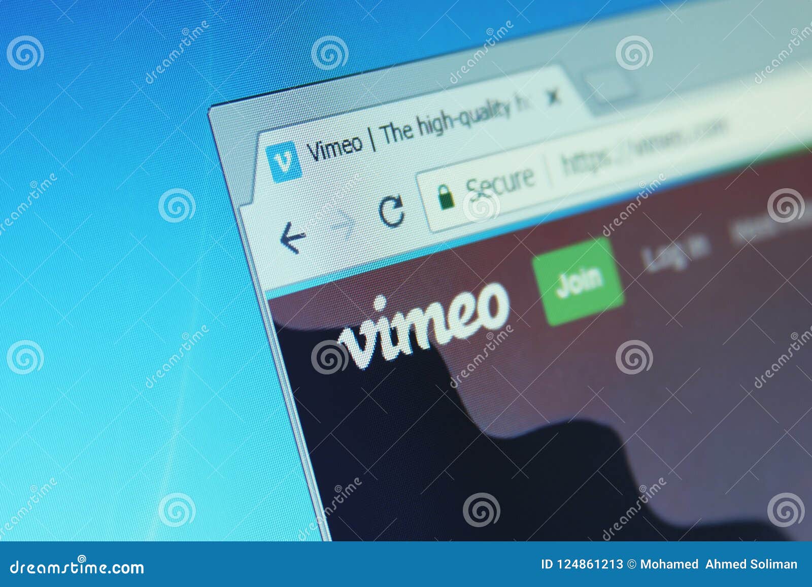 Vimeo Video Sharing Website Editorial Stock Photo - Image of display ...