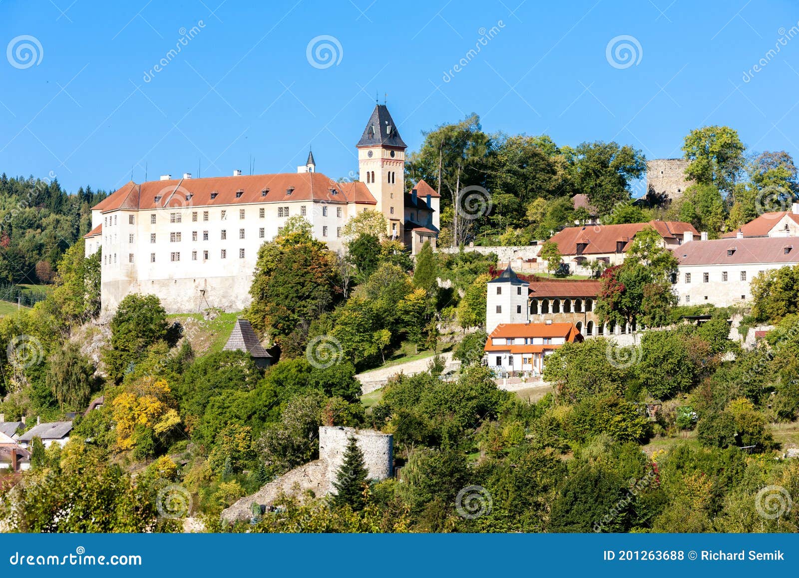Vimperk Castle, Czech Republic Stock Photo - Image of historic ...