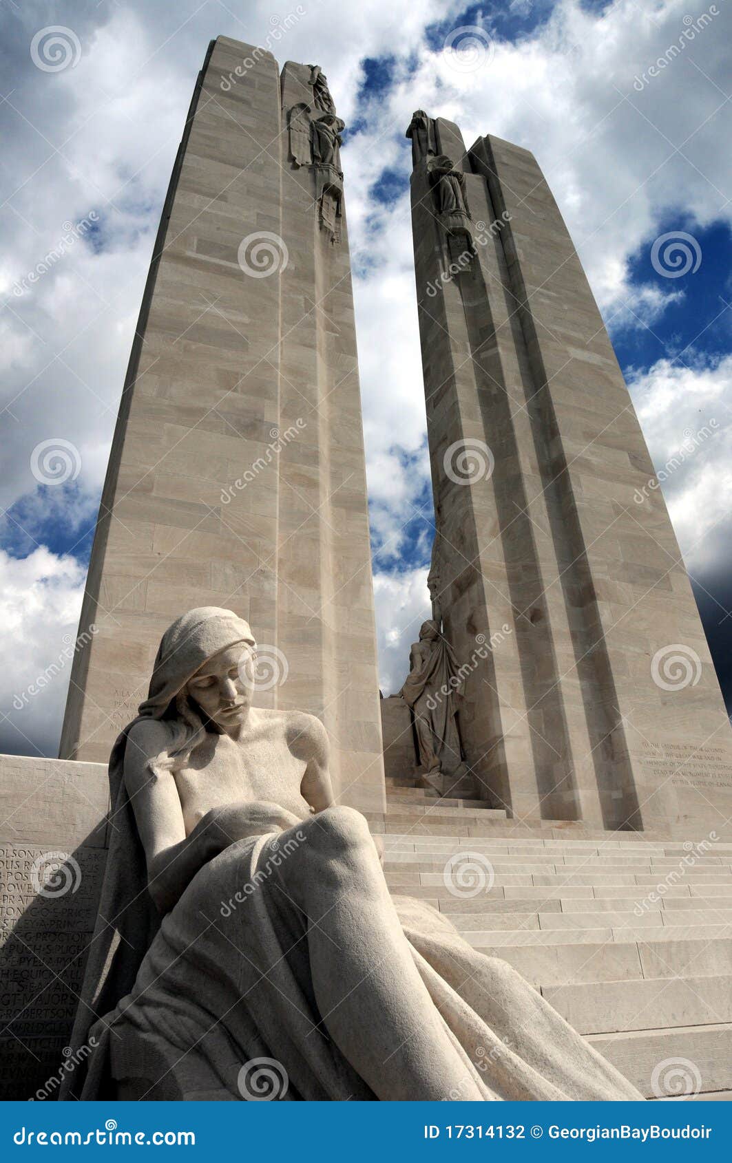 Vimy Ridge WW1 Memorial editorial photography. Image of ridge - 17314132