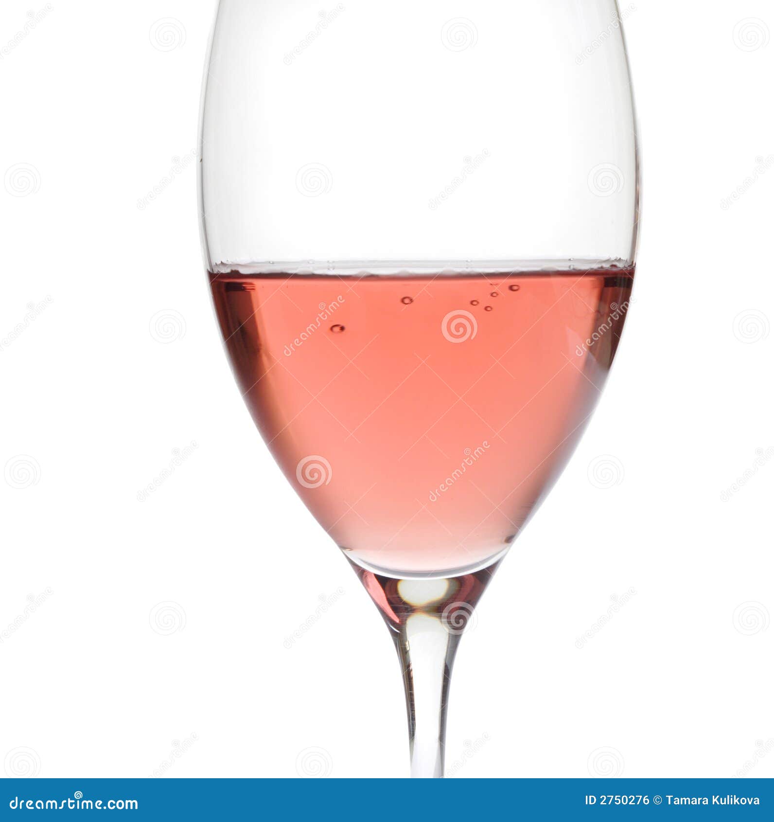 Vin De Rose En Verre Cristal Photo stock - Image du transparent, alcool ...