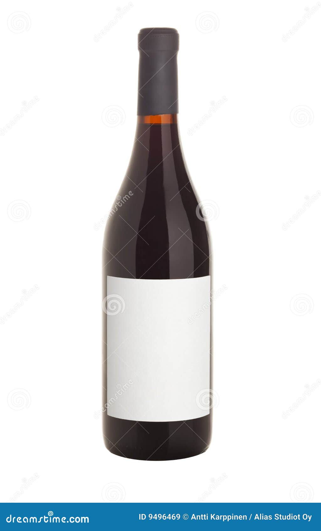 Vin rouge de bouteille image stock. Image du objet, personne - 9496469