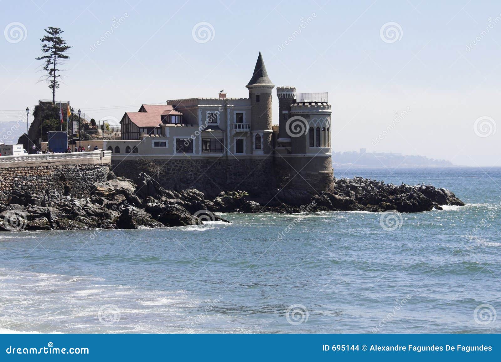 Vina del Mar Castle stock photo. Image of salt, pacific - 695144