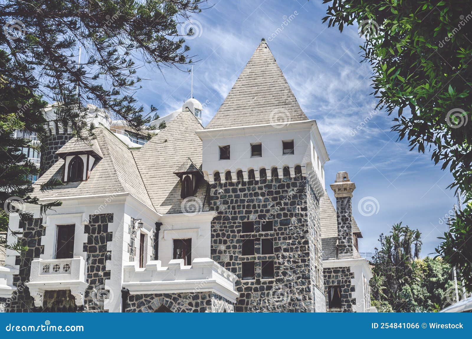 Vina Del Mar Castle in Chile Stock Photo - Image of tourism, travel ...