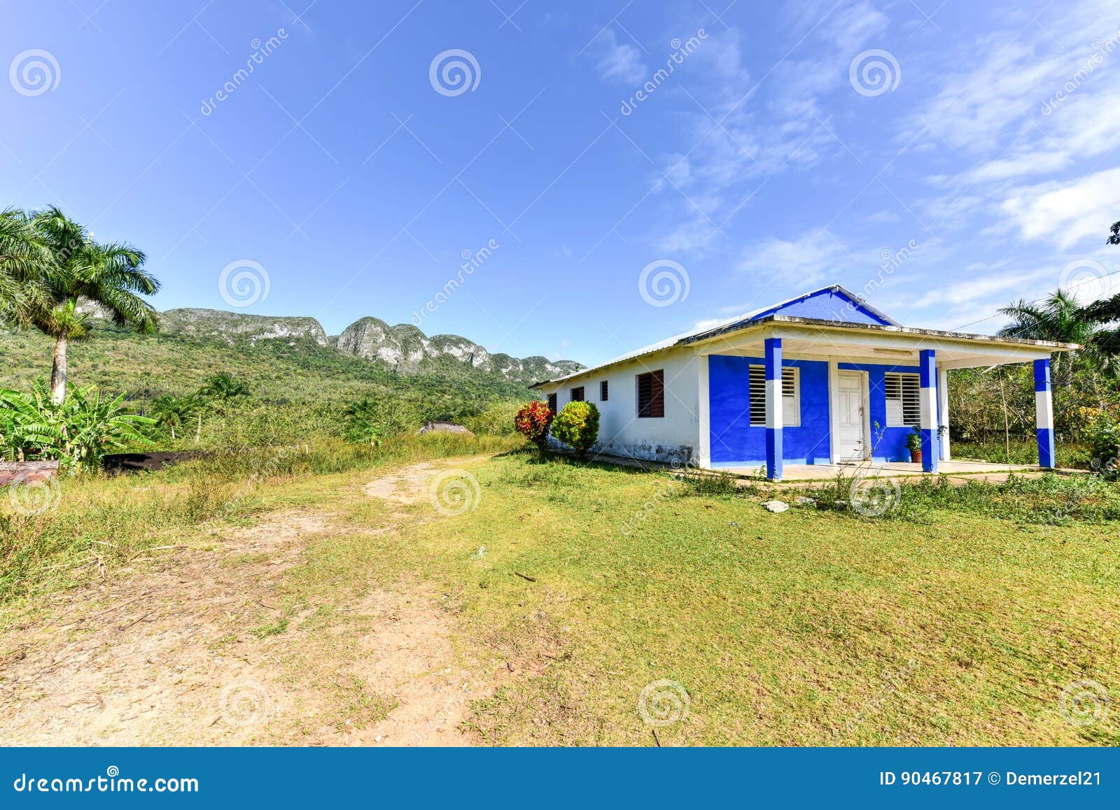 Vinales, Cuba Farm House stock image. Image of farm, green - 90467817