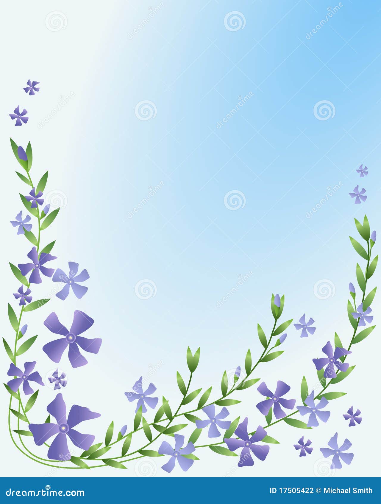 Vinca stock vector. Illustration of petals, garden, leaves - 17505422