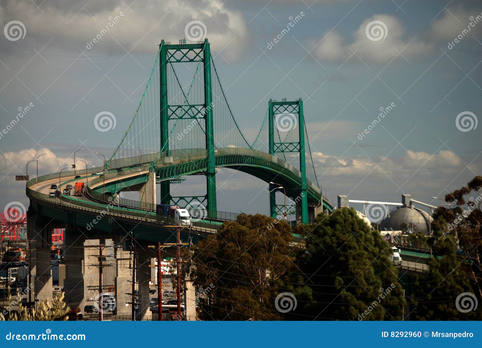 Vincent Thomas Bridge Stock Photo | CartoonDealer.com #8292960