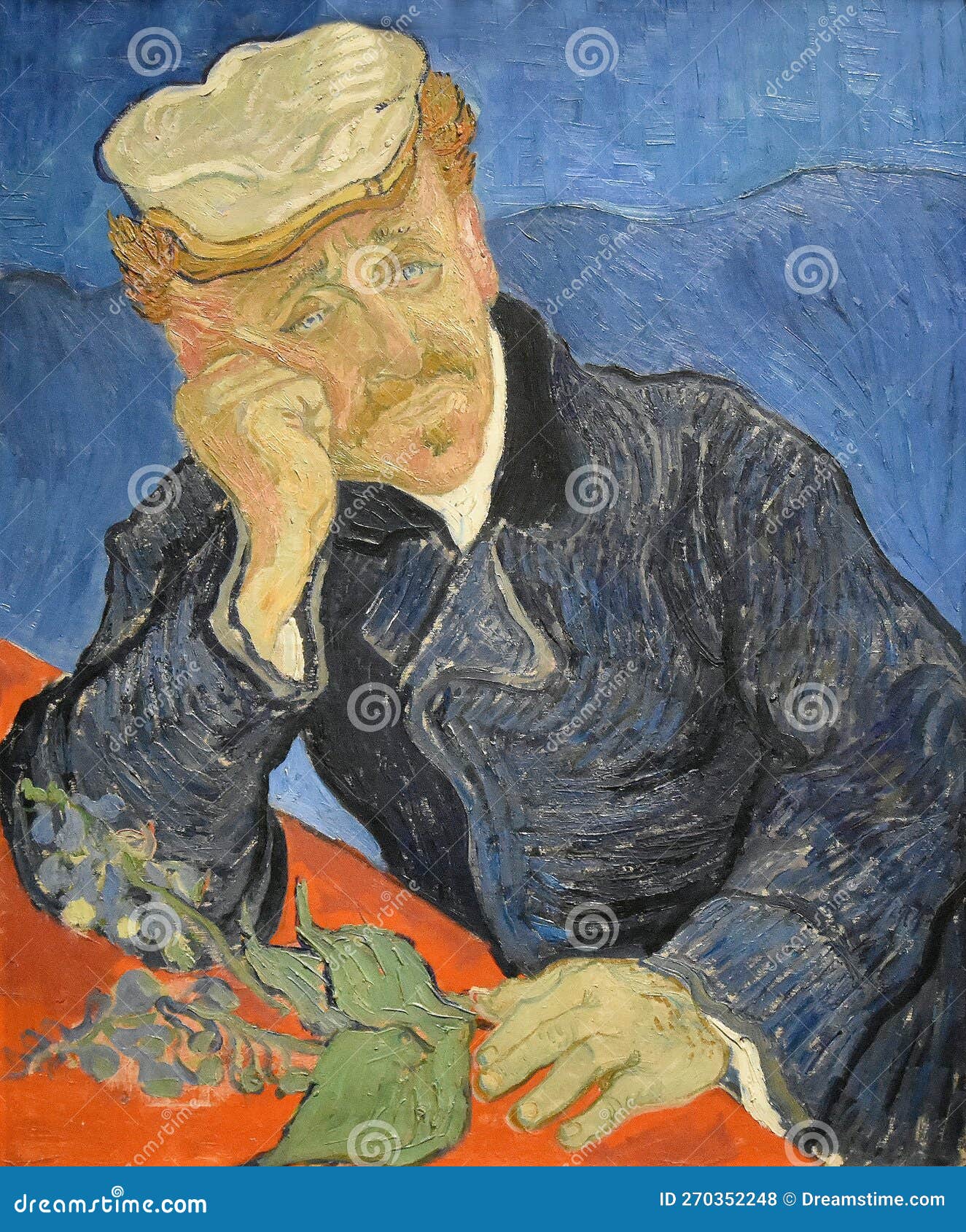 Vincent Van Gogh Doctor Paul Gachet Stock Illustration - Illustration ...
