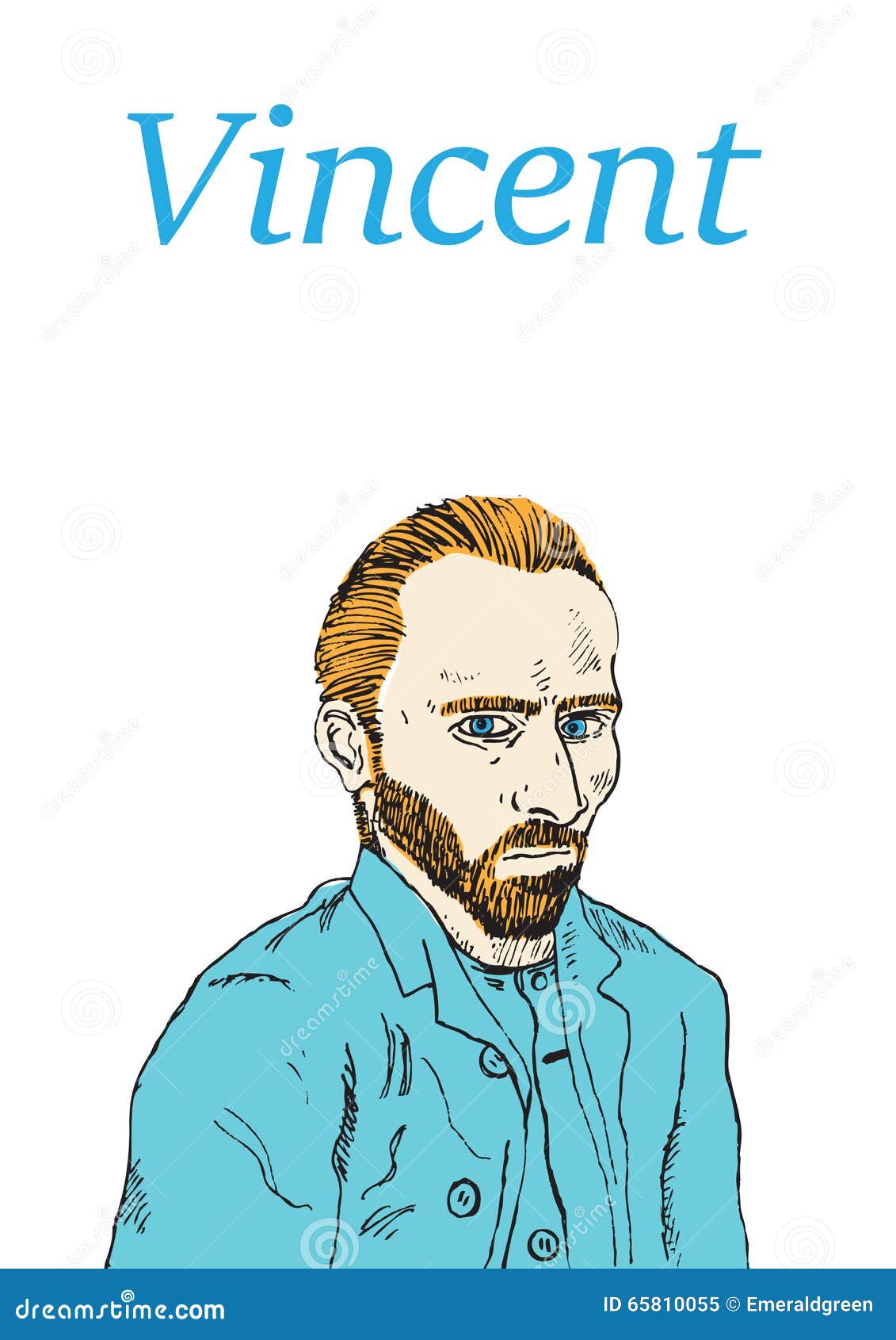 Vincent Van Gogh editorial image. Illustration of artist - 65810055