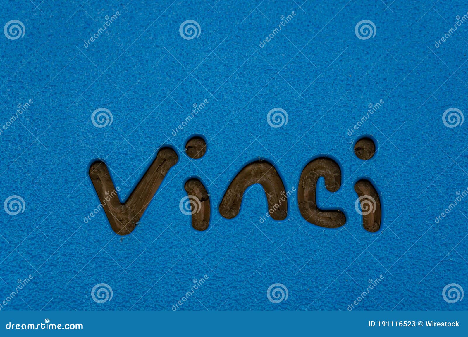 Vinci logo on blue plastic editorial stock photo. Image of brand ...