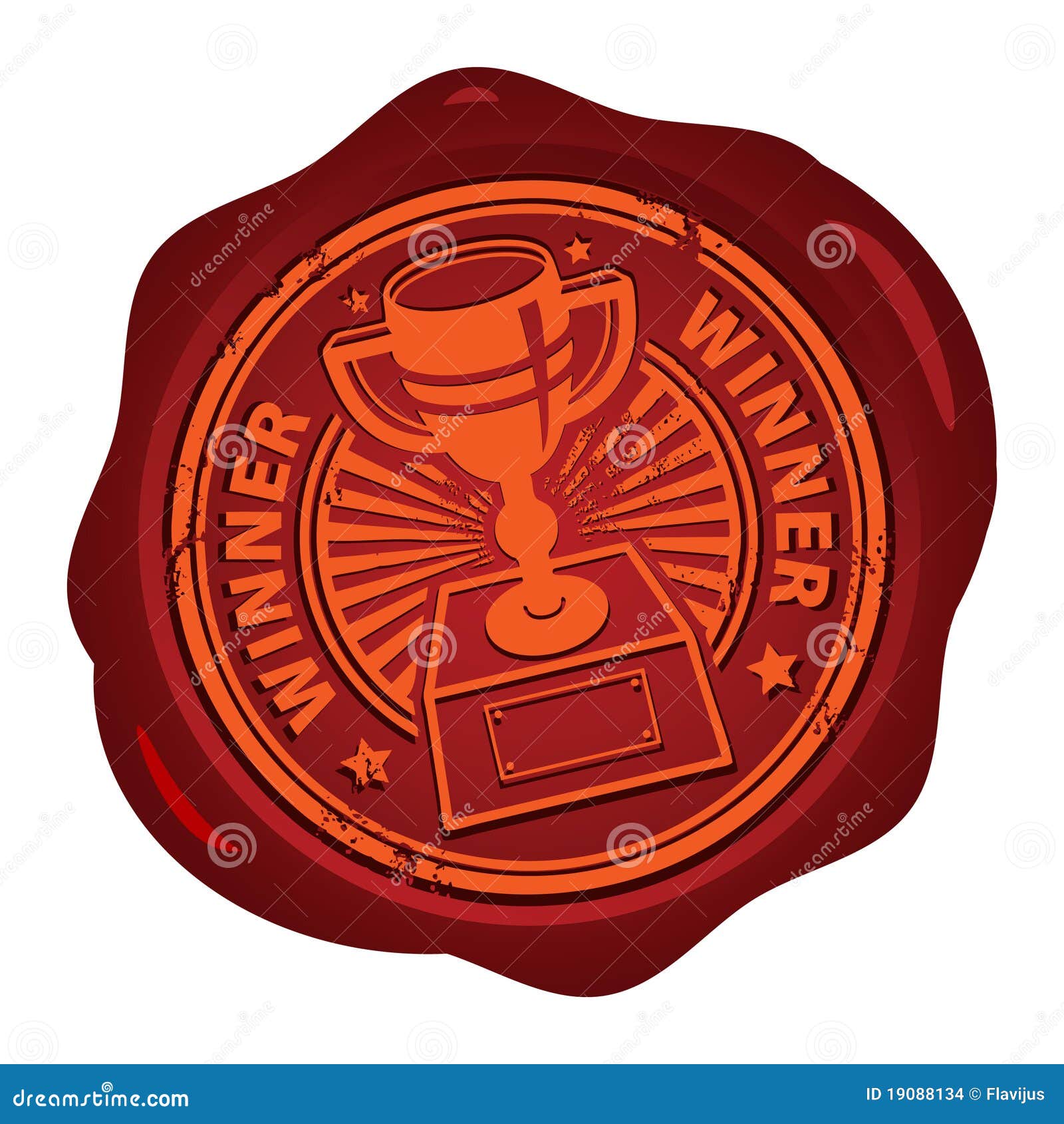 Vincitore illustrazione vettoriale. Illustrazione di documento - 19088134