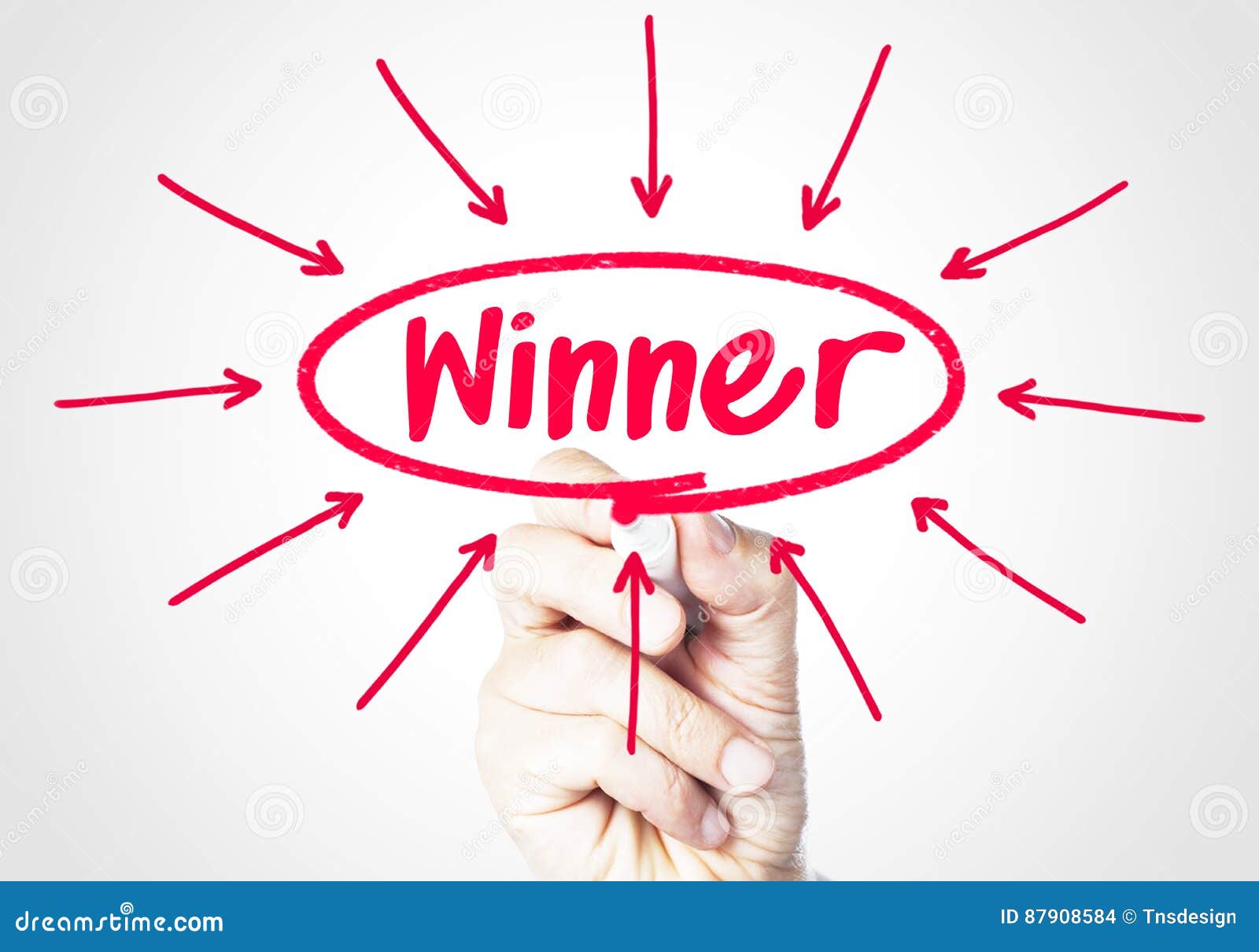 Vincitore illustrazione di stock. Illustrazione di vetro - 87908584