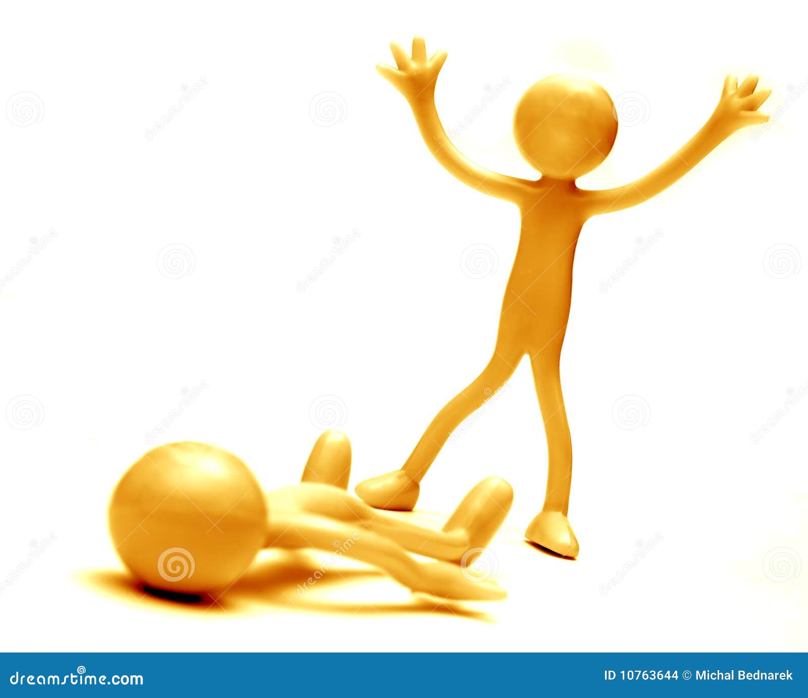 Vincitore e perdente fotografia stock. Immagine di uomo - 10763644