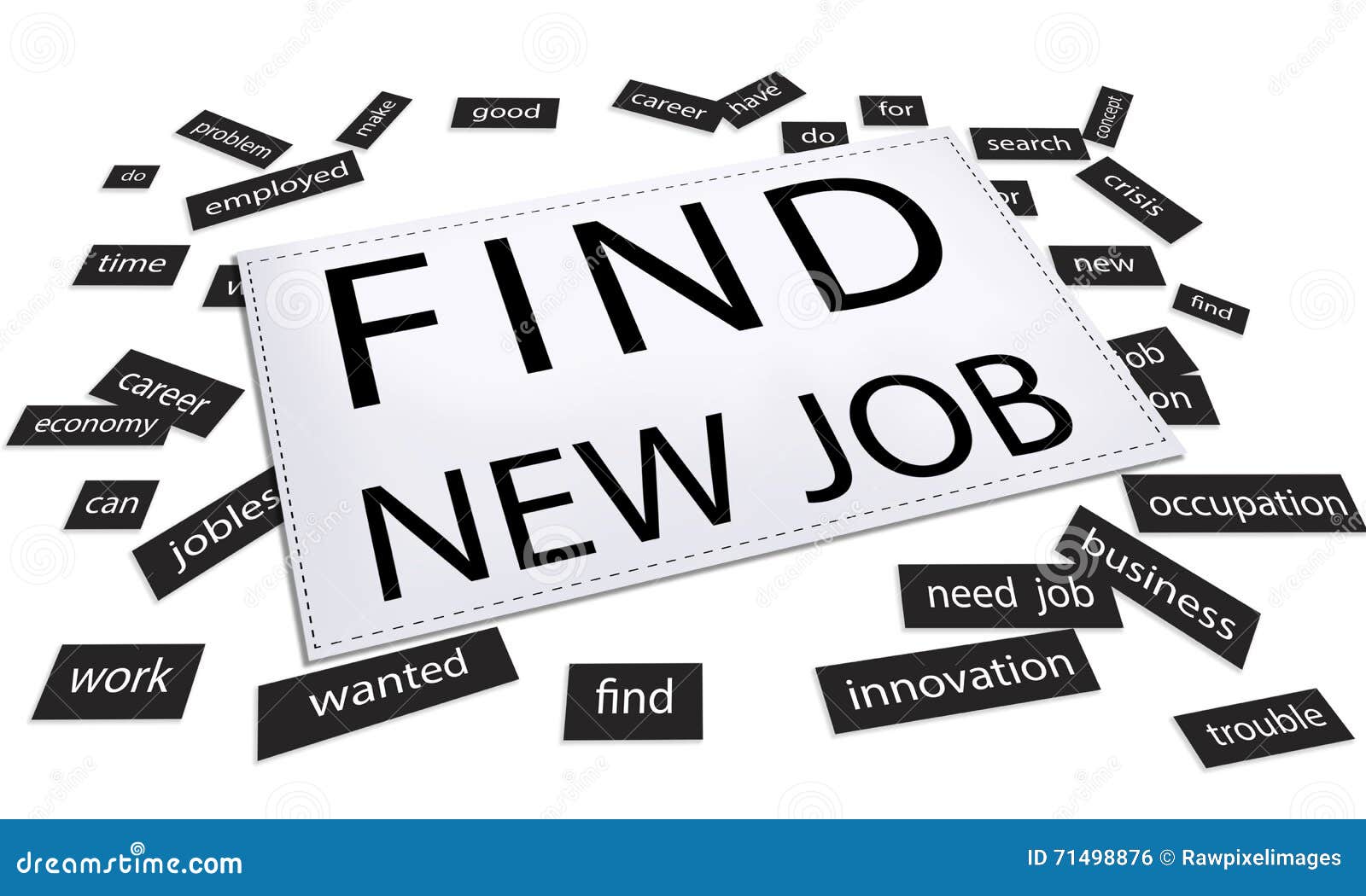 Vind Nieuw Job Application Work Concept Stock Illustratie ...