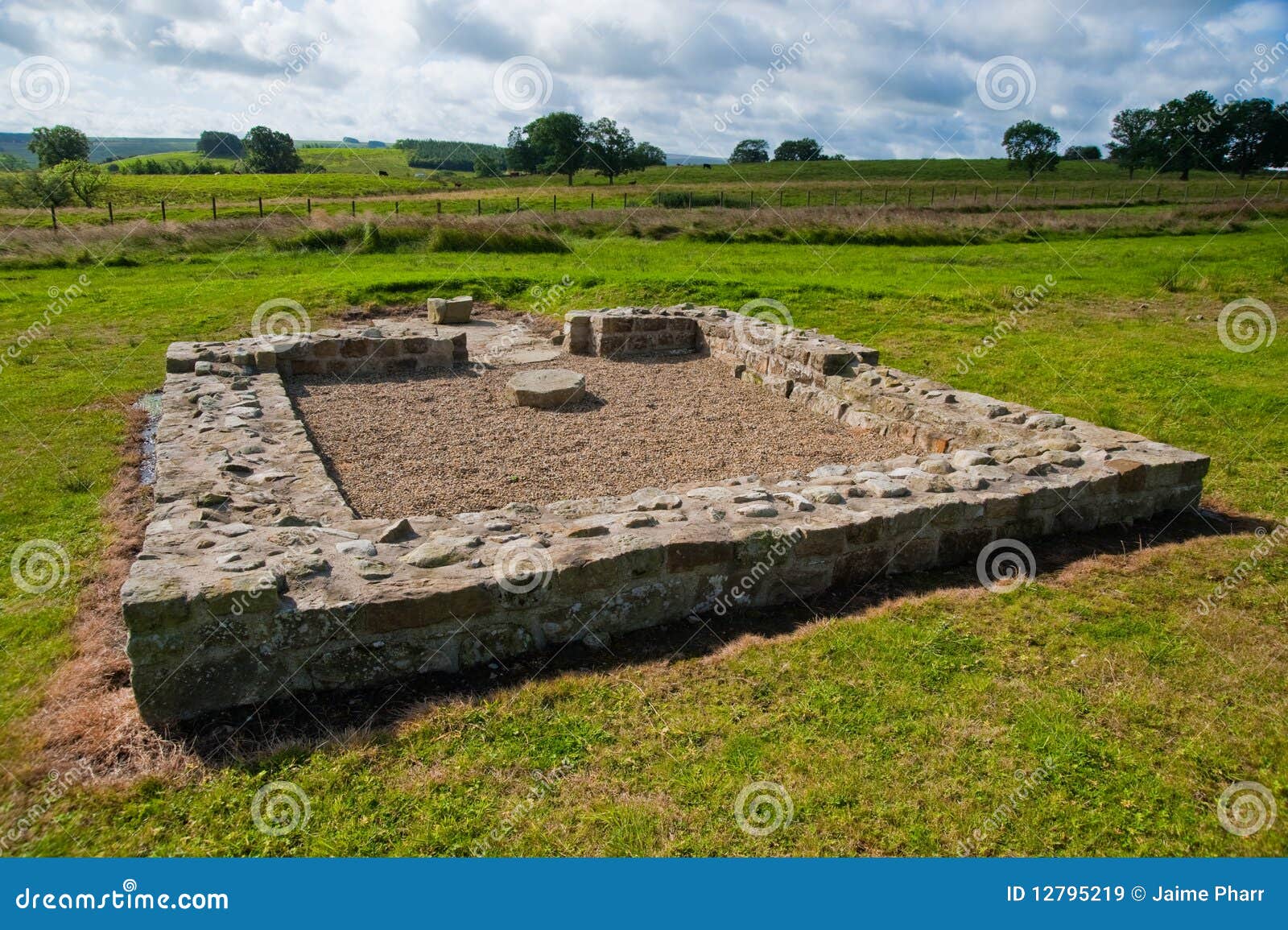 Vindolanda ruins stock image. Image of ruin, field, fort - 12795219