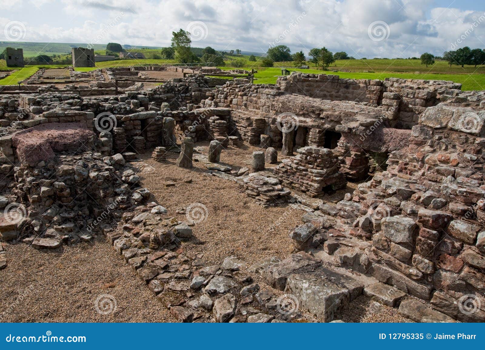 Vindolanda ruins stock image. Image of architecture, united - 12795335