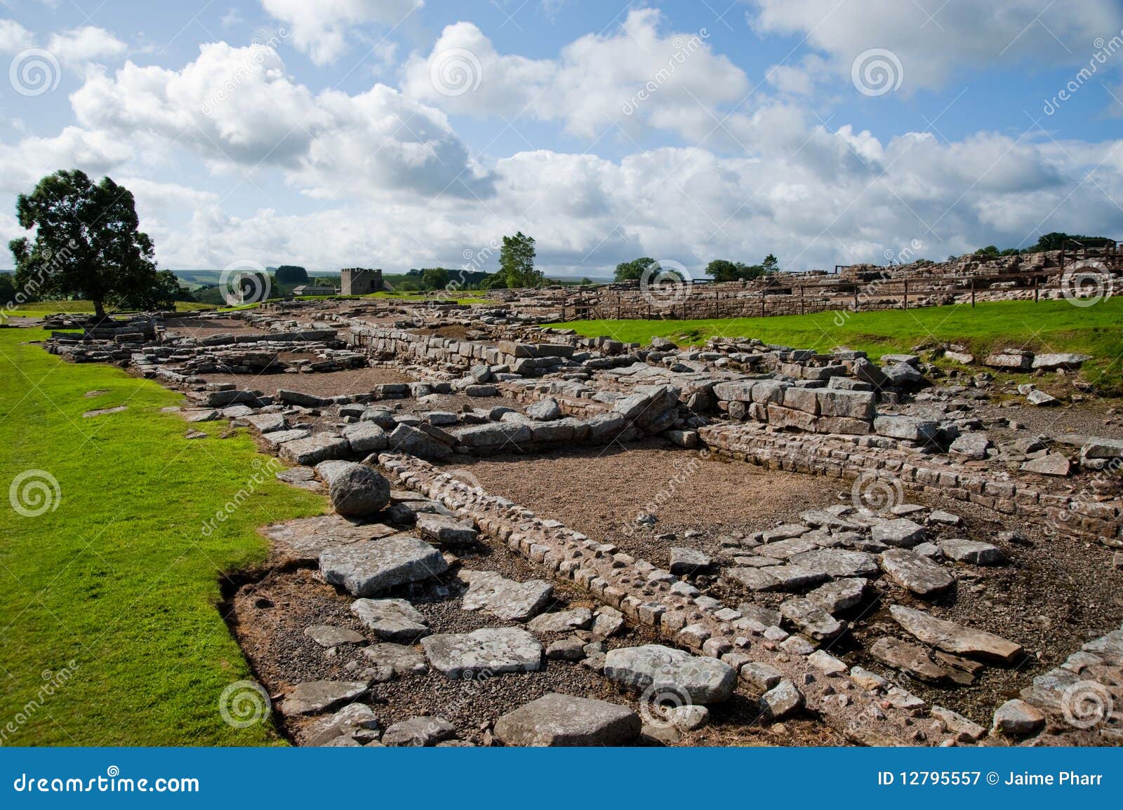 Vindolanda ruins stock image. Image of stone, ruin, england - 12795557