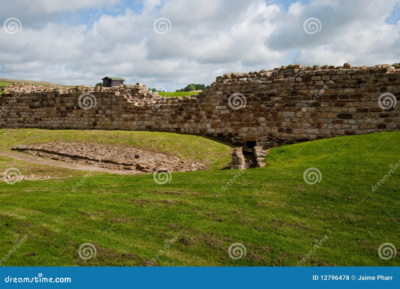 Vindolanda ruins stock photo. Image of vindolanda, kingdom - 12796478