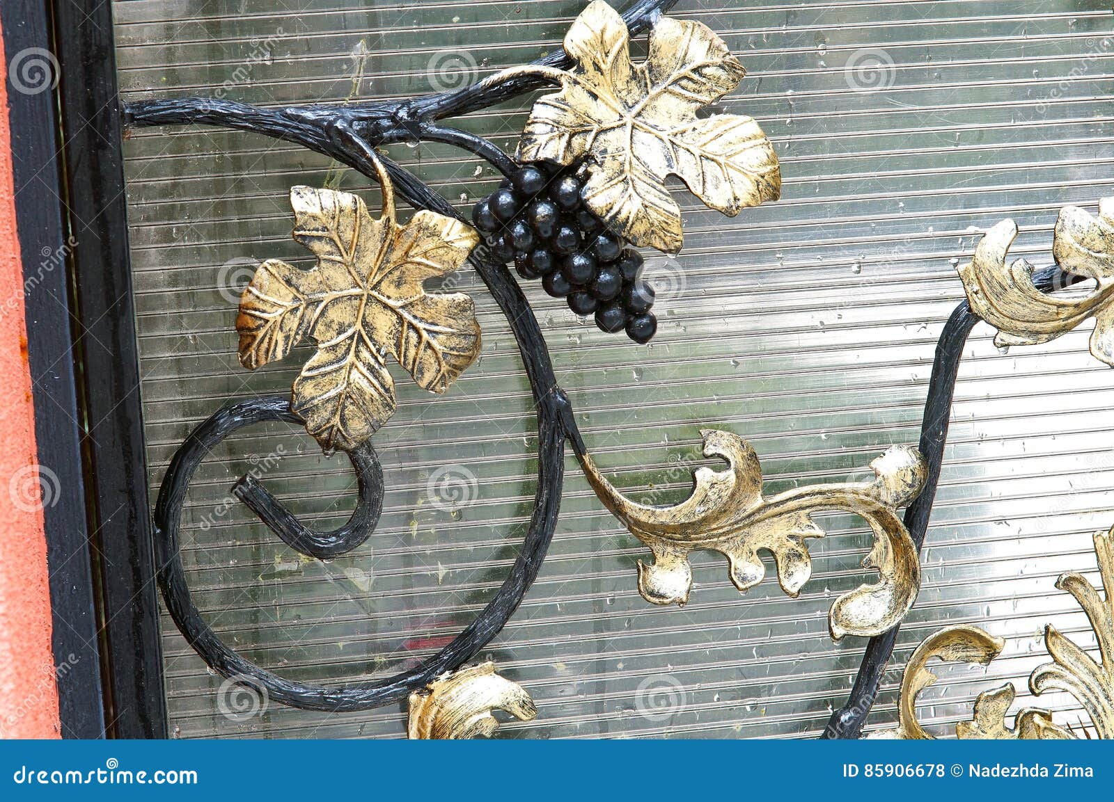 Vine, Branch, Wrought, Iron Stock Illustration - Illustration of ...