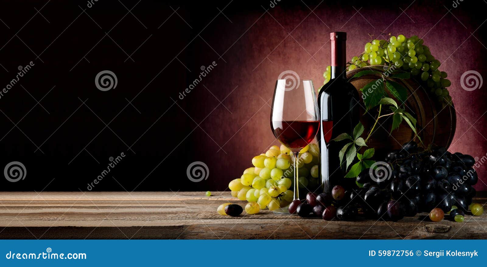 Vine of grape with wine stock photo. Image of abundance - 59872756