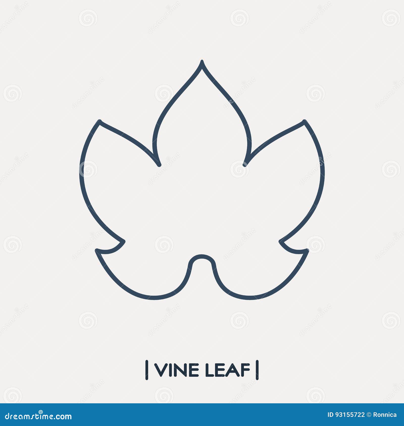 Vine leaf icon stock vector. Illustration of icon, isolated - 93155722