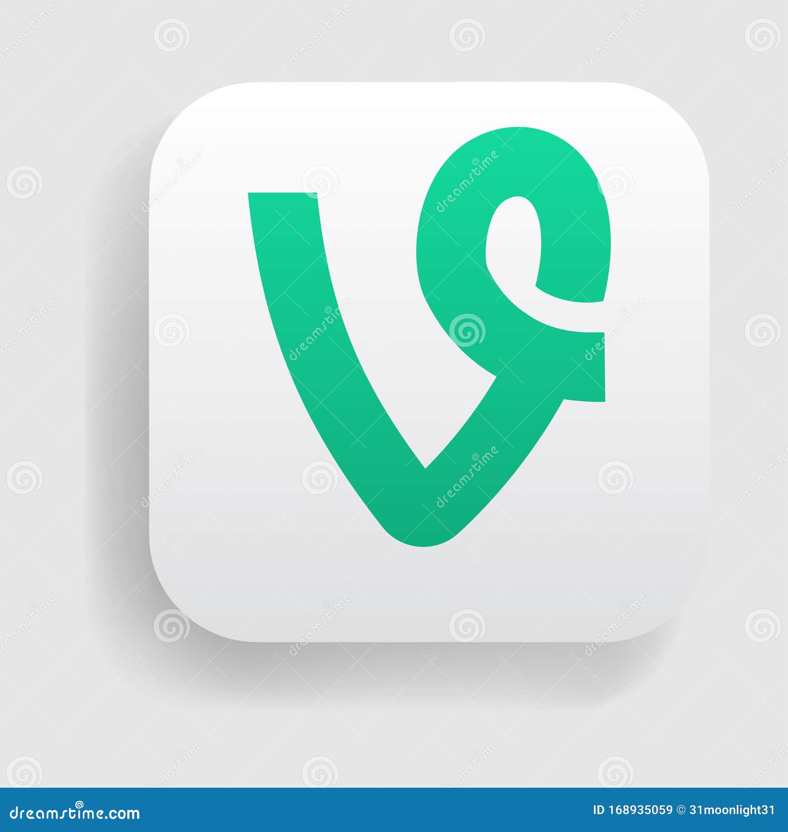 Vine Logo Icon Cartoon Vector | CartoonDealer.com #168934951