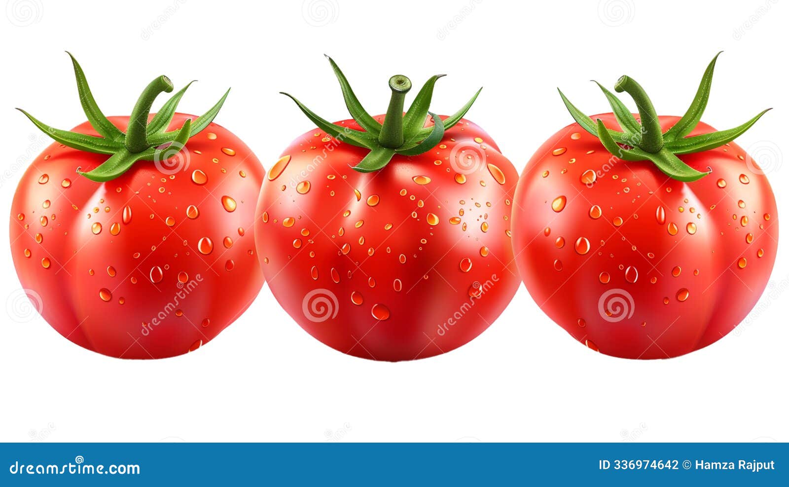 Vine Tomatoes Vegetable Hyper Realistic Highly Detailed Isolated on ...