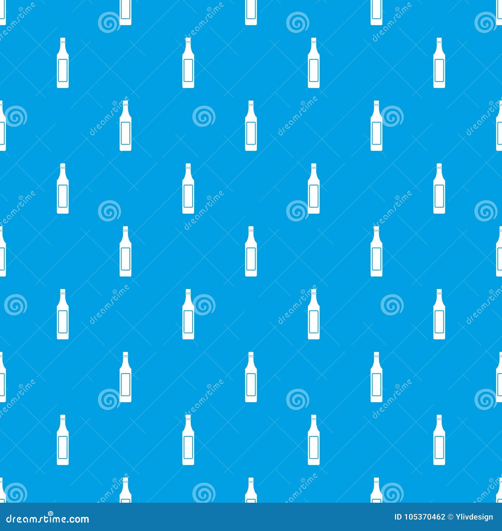 Vinegar Bottle Pattern Seamless Blue Stock Vector - Illustration of ...