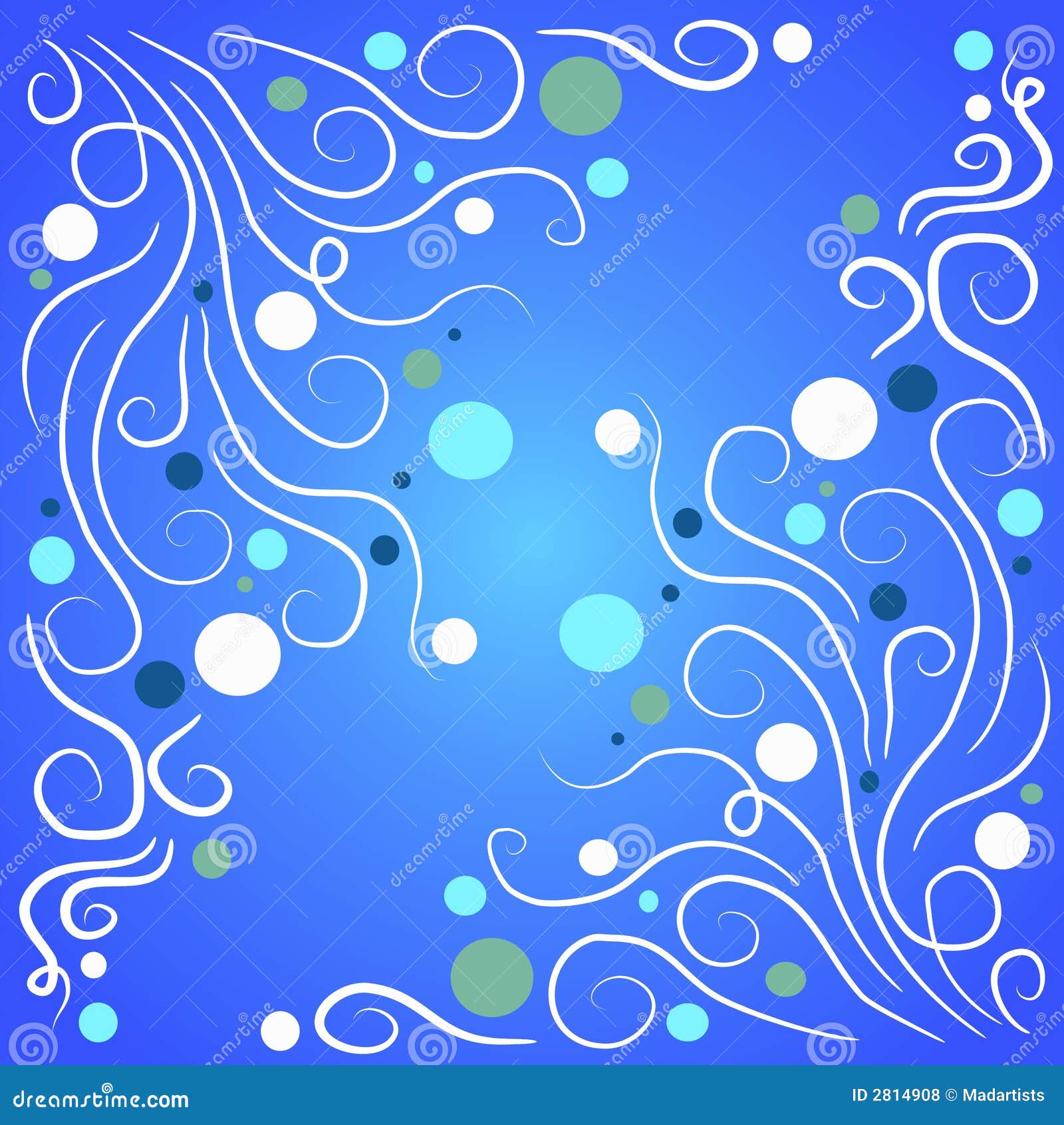 Vines Bubbles Blue Backgrounds Stock Photography | CartoonDealer.com ...