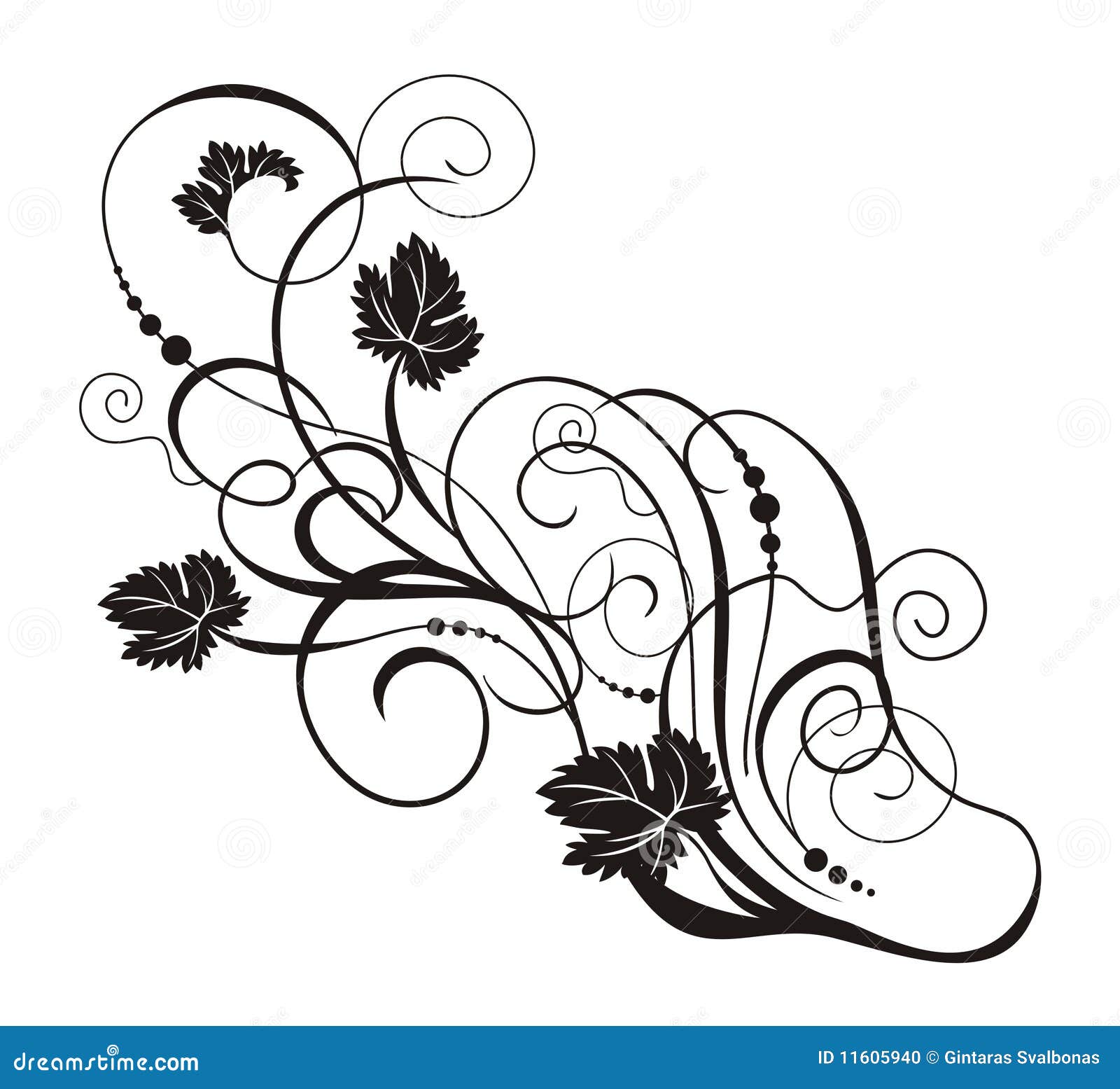 Vines Clip Art Black And White