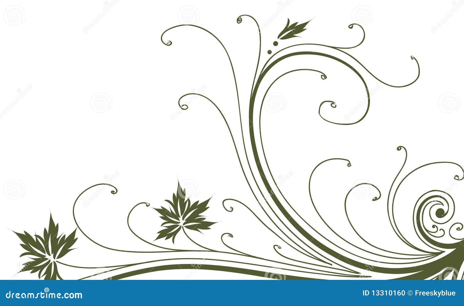 Vines and leaves pattern stock illustration. Illustration of botanical ...