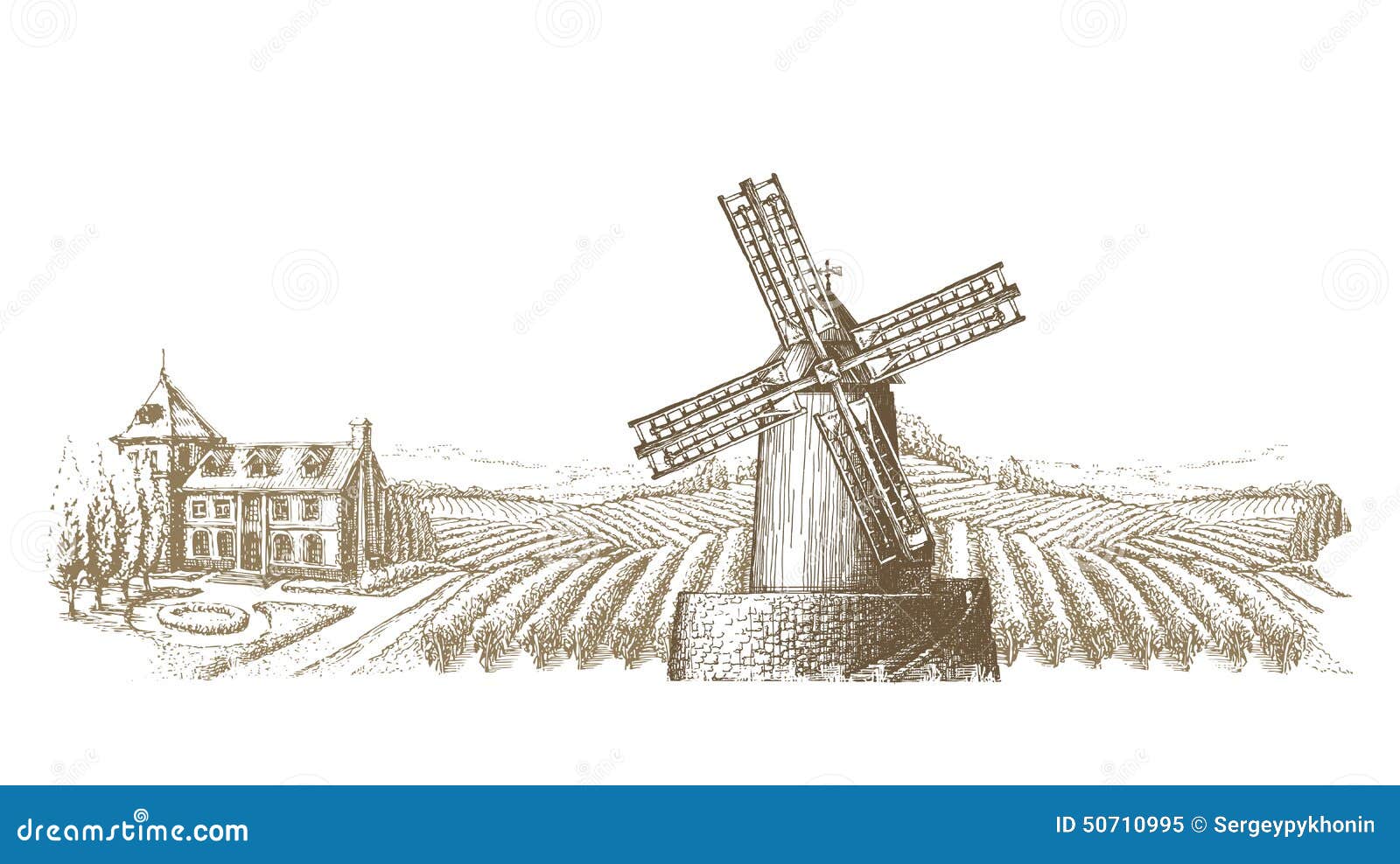 Vineyard Vector Logo Design Template. Farm or Stock Vector ...