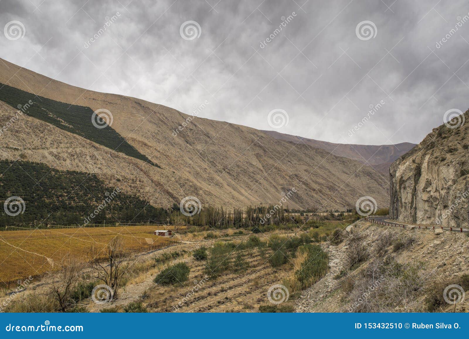 Elqui Valley in Chile stock photo. Image of masonry - 153432510