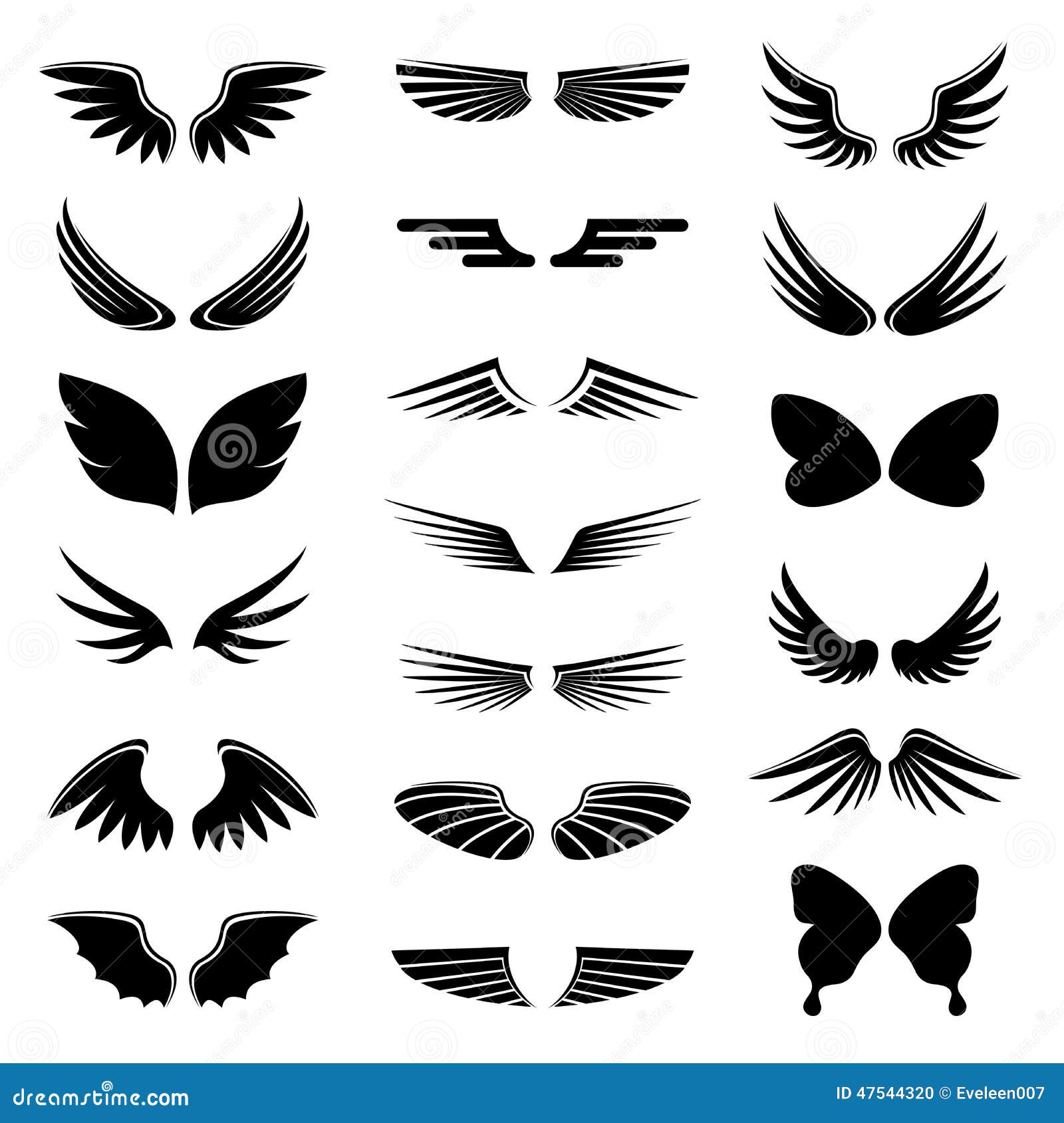 Vingar vektor illustrationer. Illustration av aneurysmen - 47544320