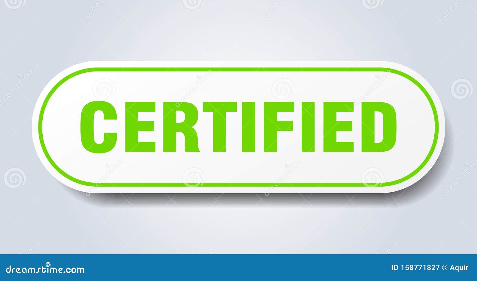 Vinheta certificada ilustração do vetor. Ilustração de isolado - 158771827