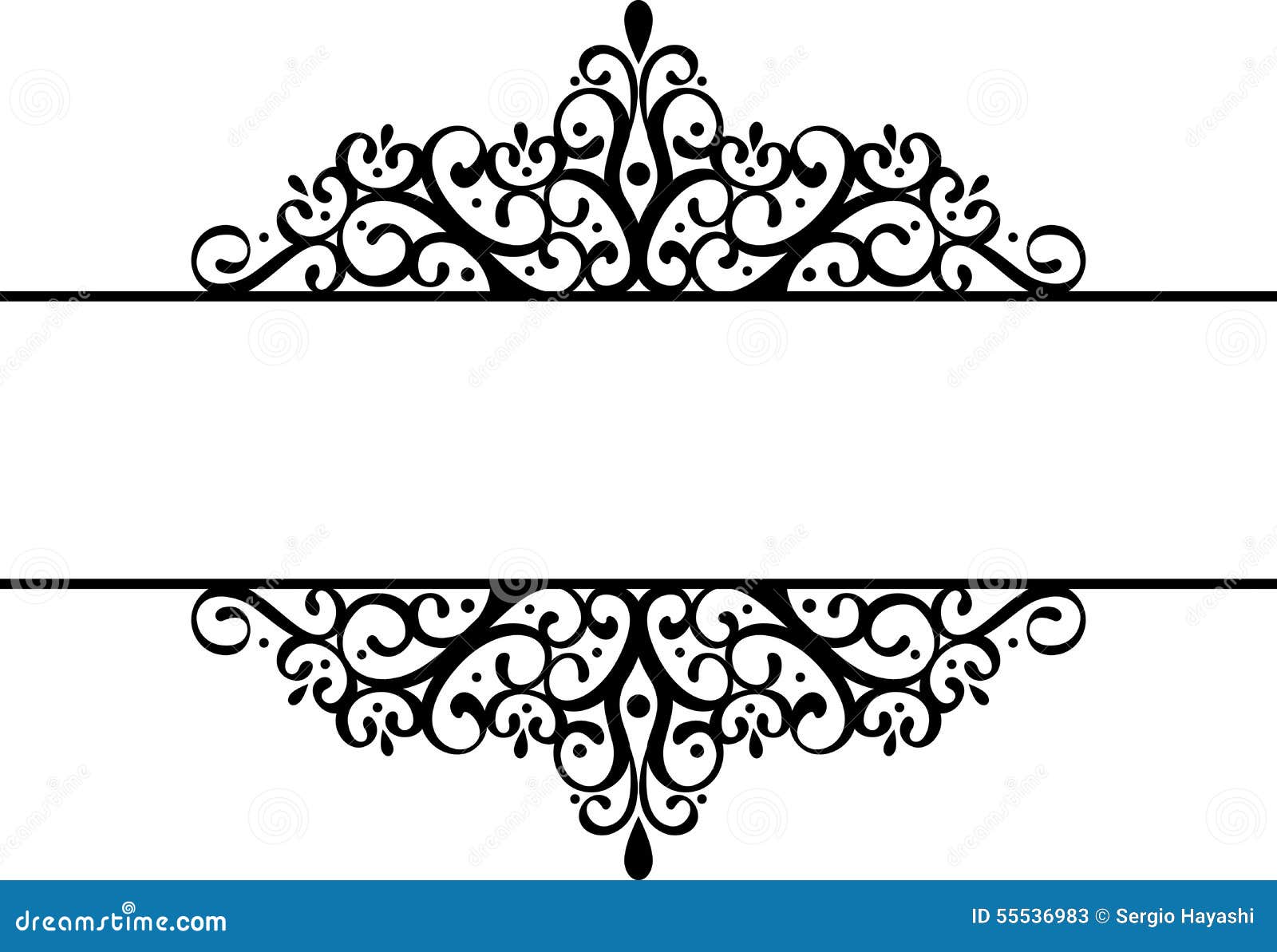 Vinheta decorativa ilustração do vetor. Ilustração de decorativo - 55536983