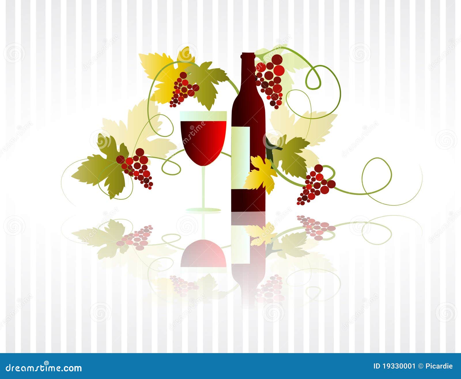 Vino de Burdeos ilustración del vector. Ilustración de cosechas - 19330001