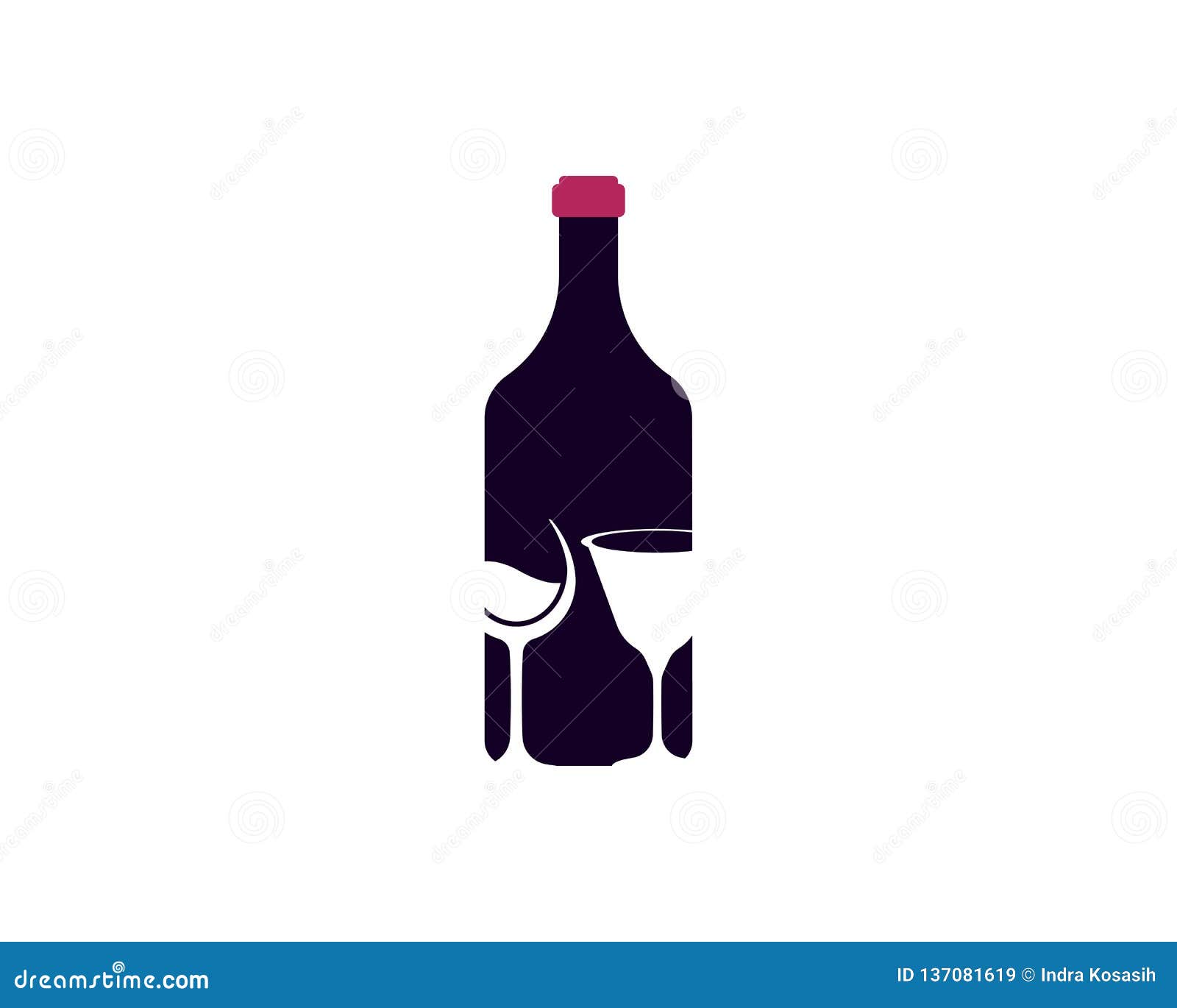 Vino Logo Design Template ilustración del vector. Ilustración de ...