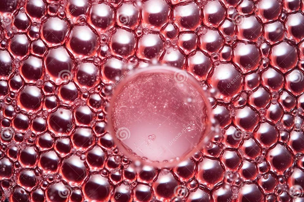 Vinous Bubbles on the Surface of Grape Juice Stock Image - Image of ...