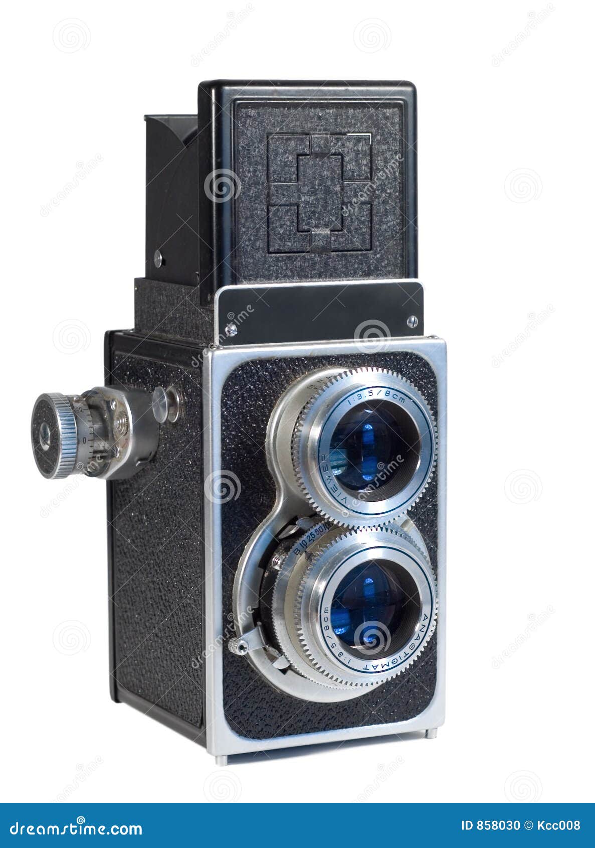Vintage 1950 S Camera Isolated on White Stock Photo - Image of reflex ...