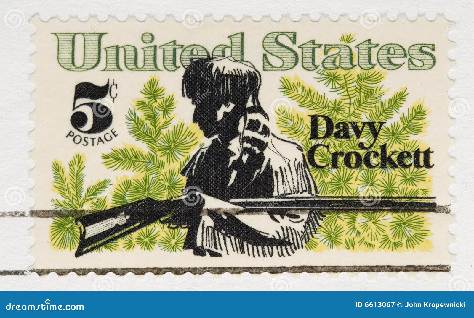Vintage 1967 Stamp Davy Crockett Editorial Photography - Image of davy ...
