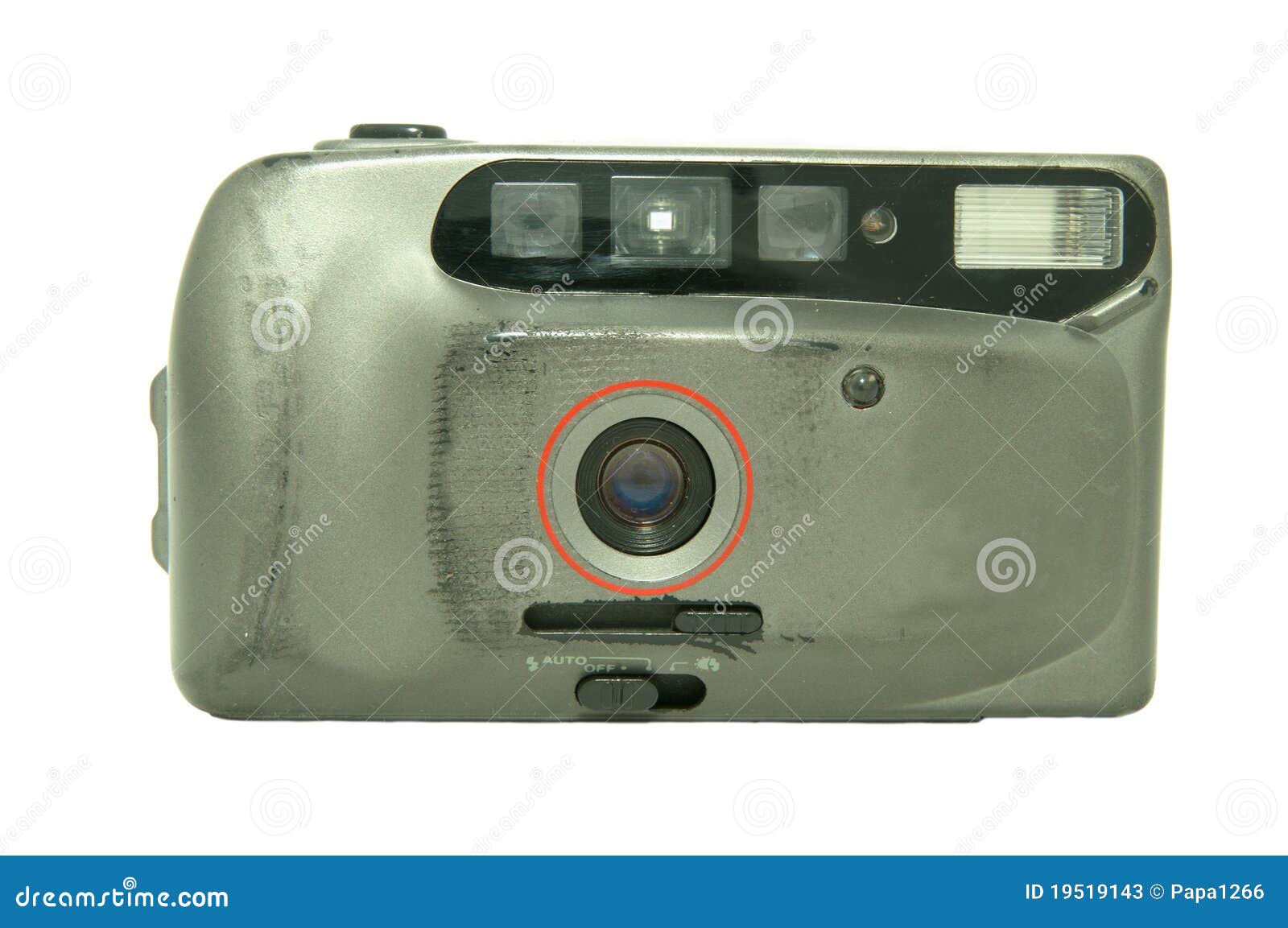 Vintage 35 mm film camera stock image. Image of silver - 19519143