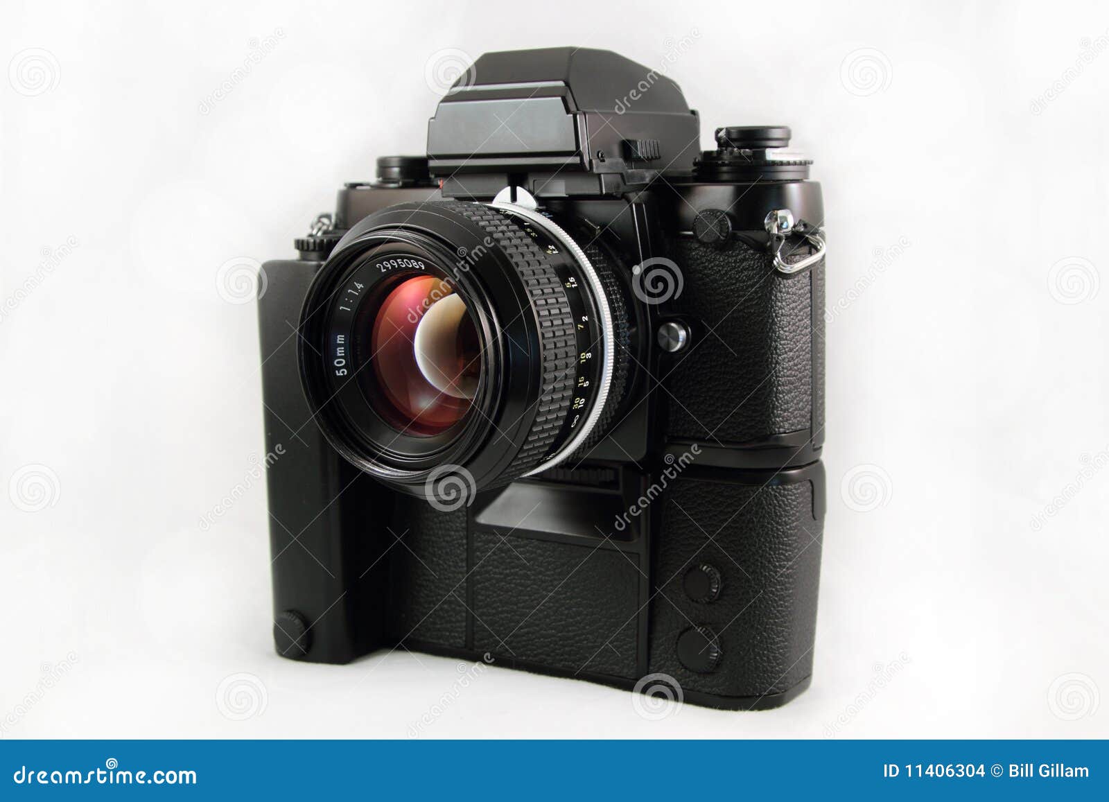 Vintage 35MM Flim SLR Camera Stock Photo - Image of motor, lens: 11406304