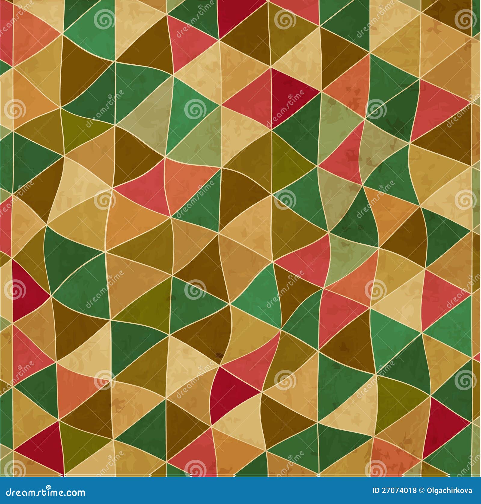 Vintage Abstract Pattern of Triangles Stock Vector - Illustration of ...
