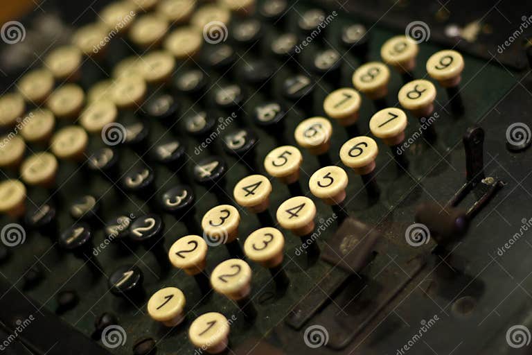 Vintage Adding Machine stock image. Image of fashioned - 3690849