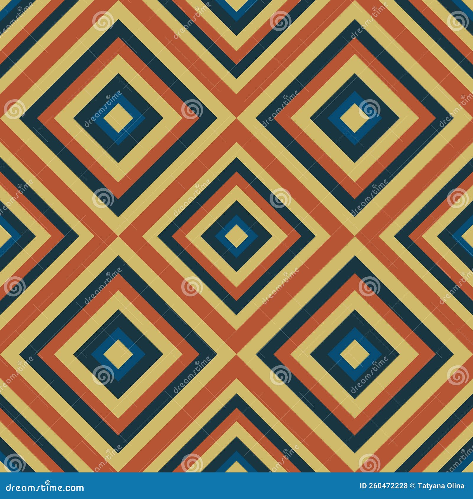 Vintage Aestethic Pattern with Triangles in the Style of the 70s and 60 ...