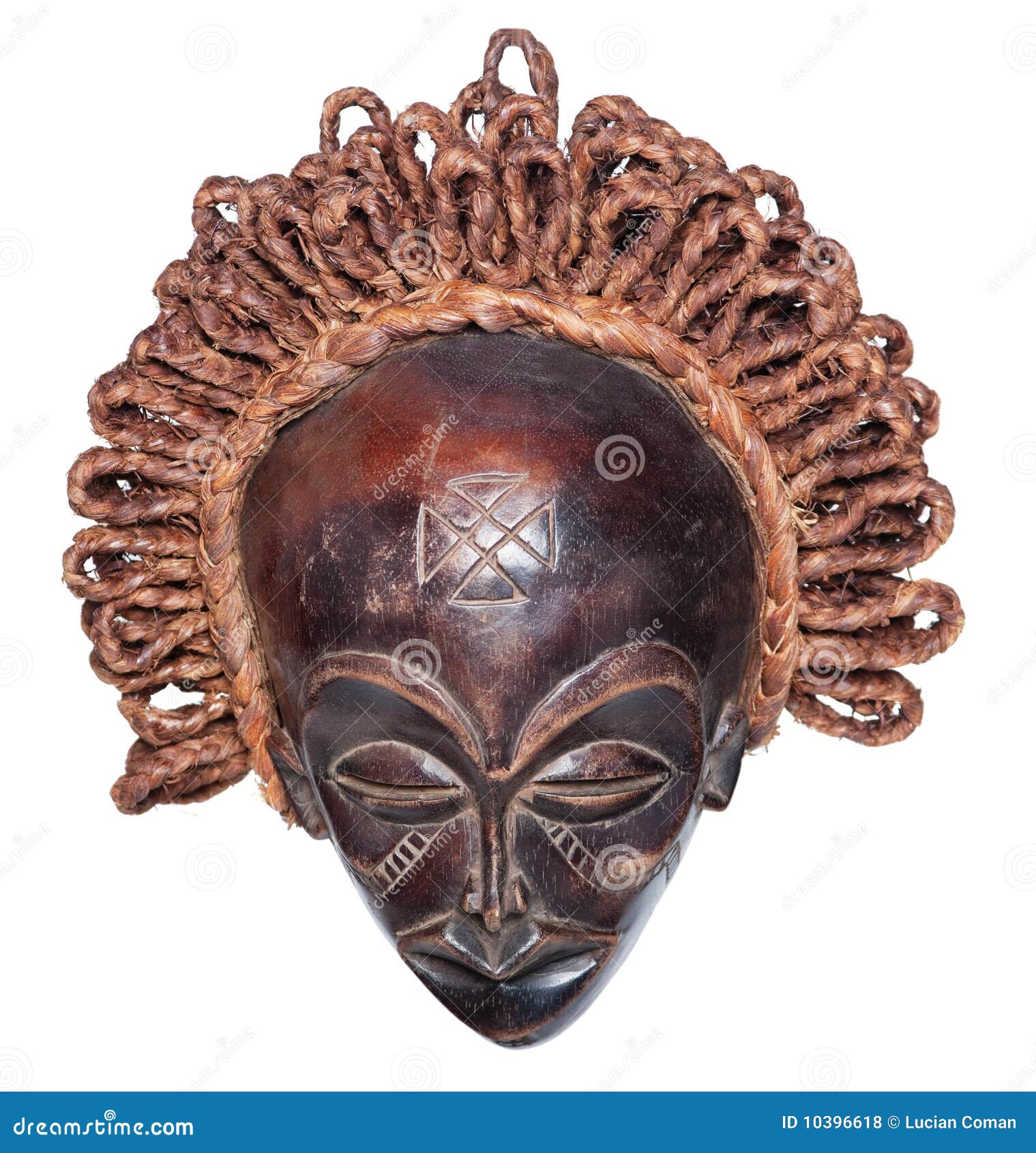 Vintage african mask stock photo. Image of handmade, historic - 10396618