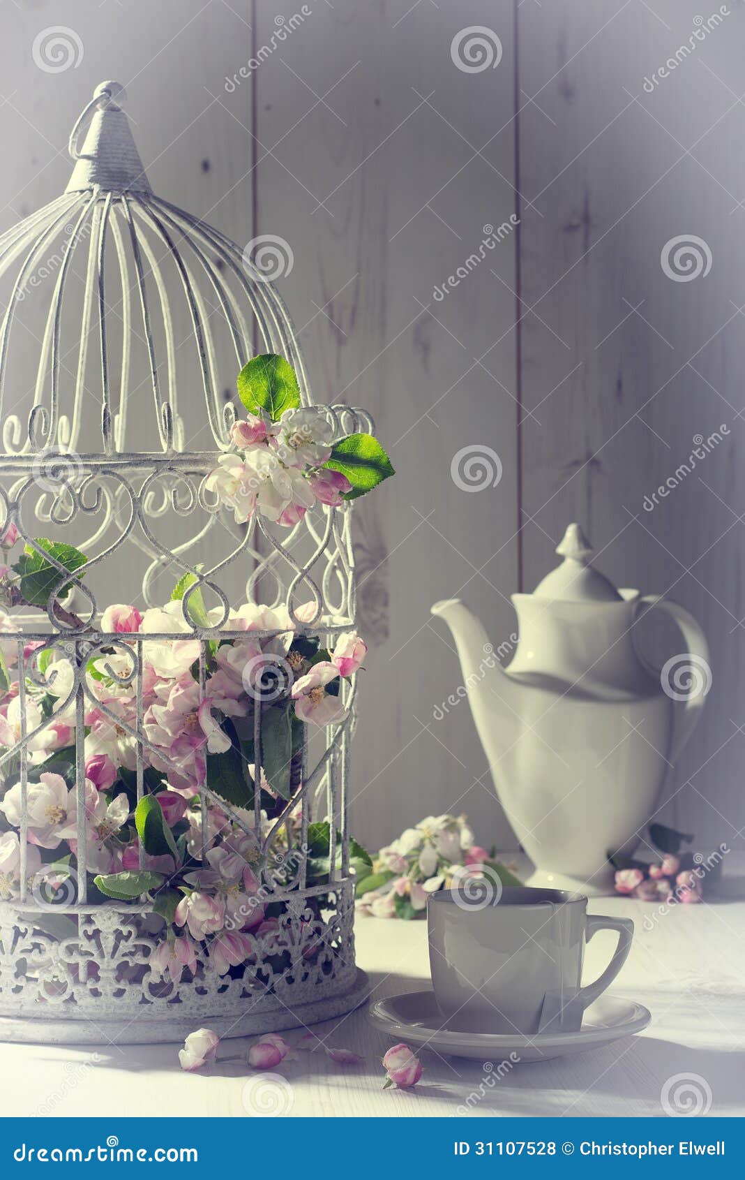 Vintage Afternoon Tea stock photo. Image of chic, flower - 31107528