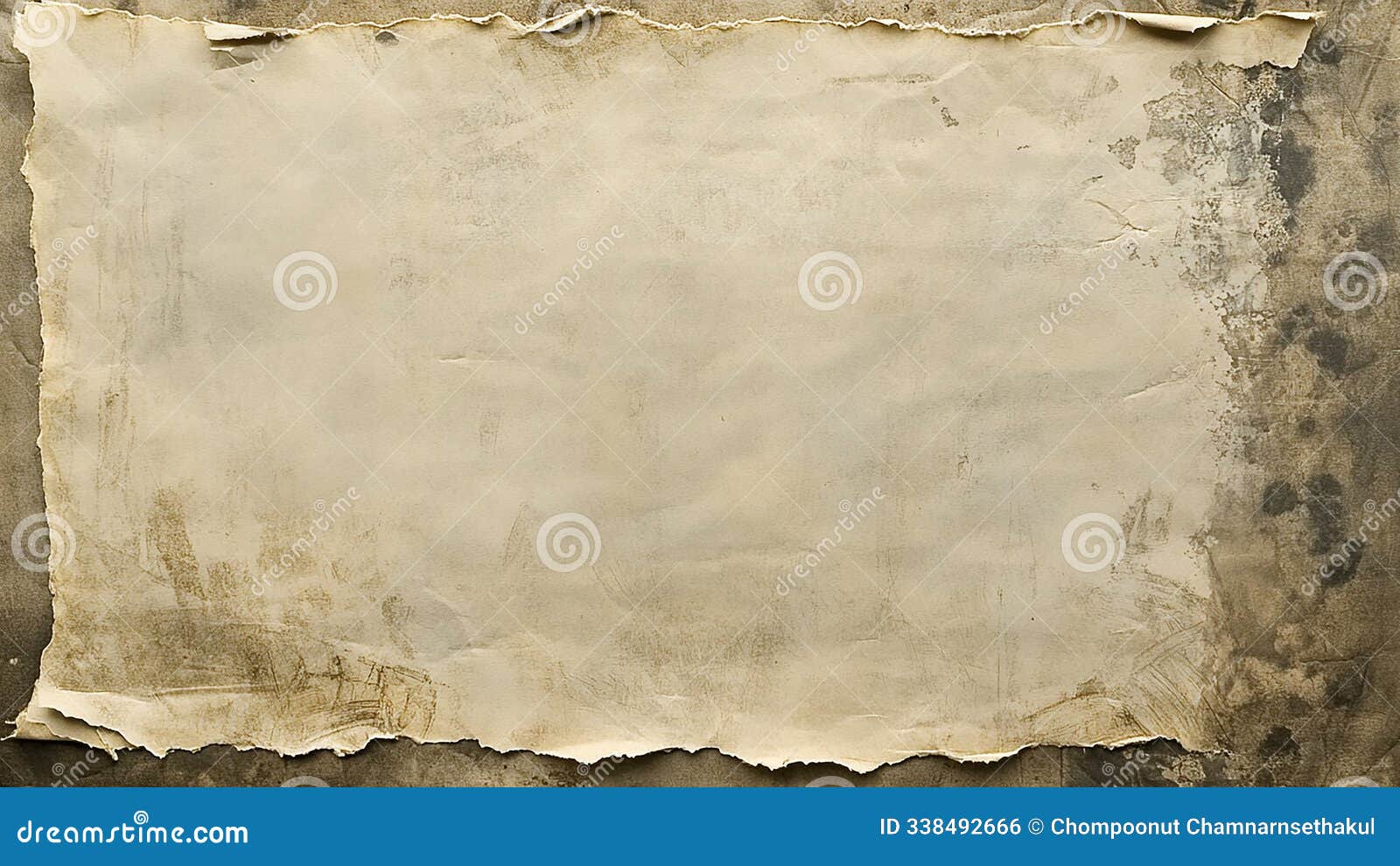 Vintage Aged Paper with Torn Edges Aged Paper with Torn Edges and a ...