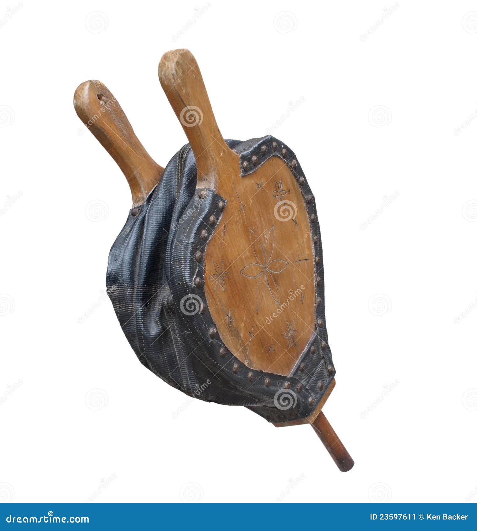 Vintage Air Fire Bellows Isolated. Stock Image - Image of leather, fire ...